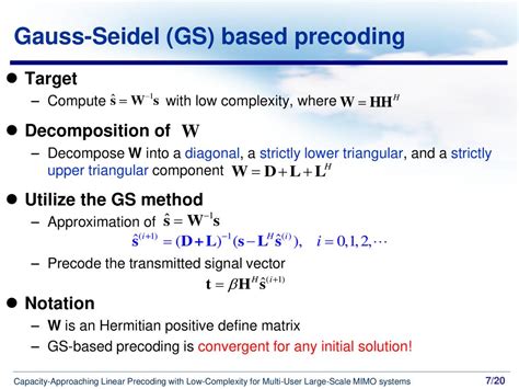 Capacity Approaching Linear Precoding With Low Complexity For Multi