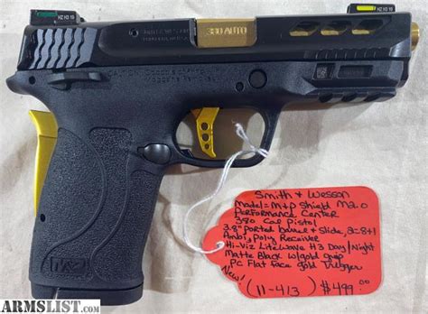 ARMSLIST For Sale Smith Wesson M P Shield EZ M Performance Center Gold Acp