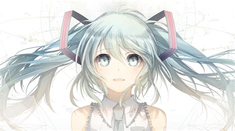 Aqua Eyes Aqua Hair Hatsune Miku Long Hair Meiya Dia Douya Tie