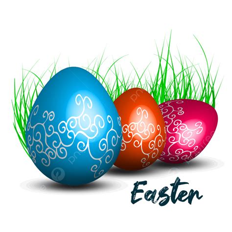 Easter Eggs 3d Images Hd Easter Egg Grass 3d Element Easter Clipart