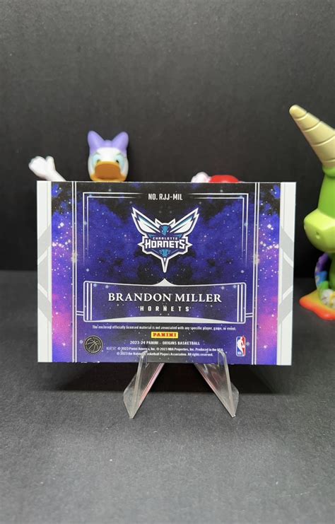 2023 24 Panini Origins Brandon Miller Rc 【五月拍卖 顺丰空运】起源 黄蜂 布兰登 米勒 球衣 物料