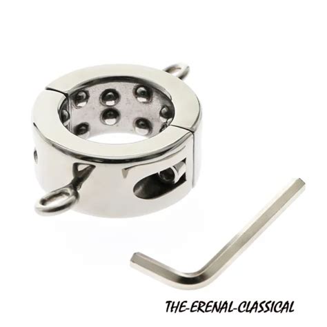 Beginner Metal Ball Stretcher Scrotum Pendant Testis Restraint Lock