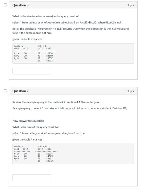 Solved Question Pts The Query Select Name Course Id Chegg