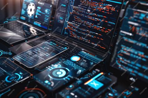 premium vector software development for different devices application