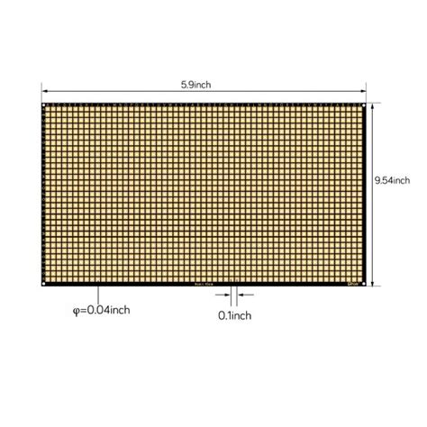 5pcs Perf Breadboard Electronics Single Sided Gold Plated Prototype