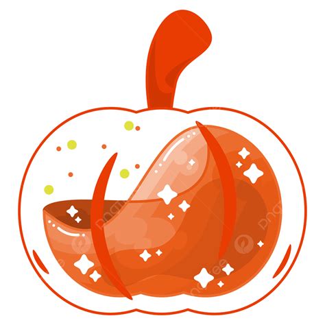 Liquid Orange Pumpkin Decoration Kawaii Illustration Liquid Orange