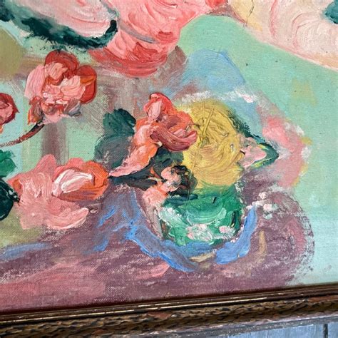 1970s Original Vintage Abstract Expressionist Outsider Female Nude