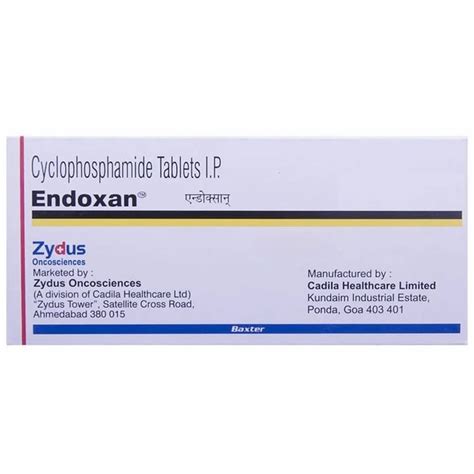 Endoxan Cyclophosphamide 50mg Tablet At ₹ 88strip Cyclophosphamide