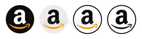 Set Of Round Amazon Icons Appstore Mobile App Editorial Stock Photo Illustration Of Phone