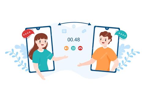 Premium Vector Voip Or Voice Over Internet Protocol With Telephony
