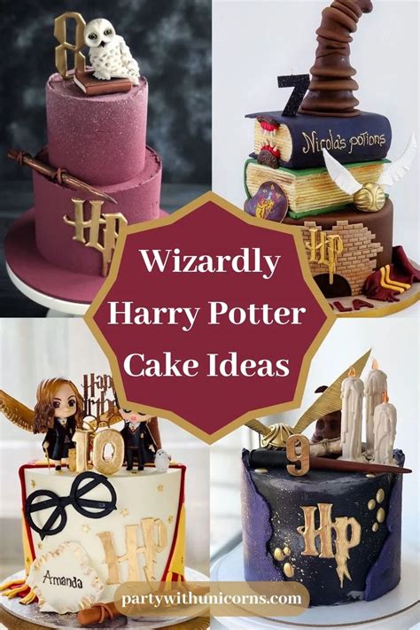 18 Wizardly Harry Potter Cake Ideas Party With Unicorns