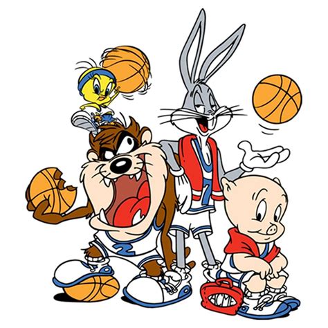 Men S Looney Tunes Basketball Team T Shirt White Large Looney
