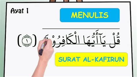 Detail Kaligrafi Surat Al Kafirun Ayat 1 Koleksi Nomer 21