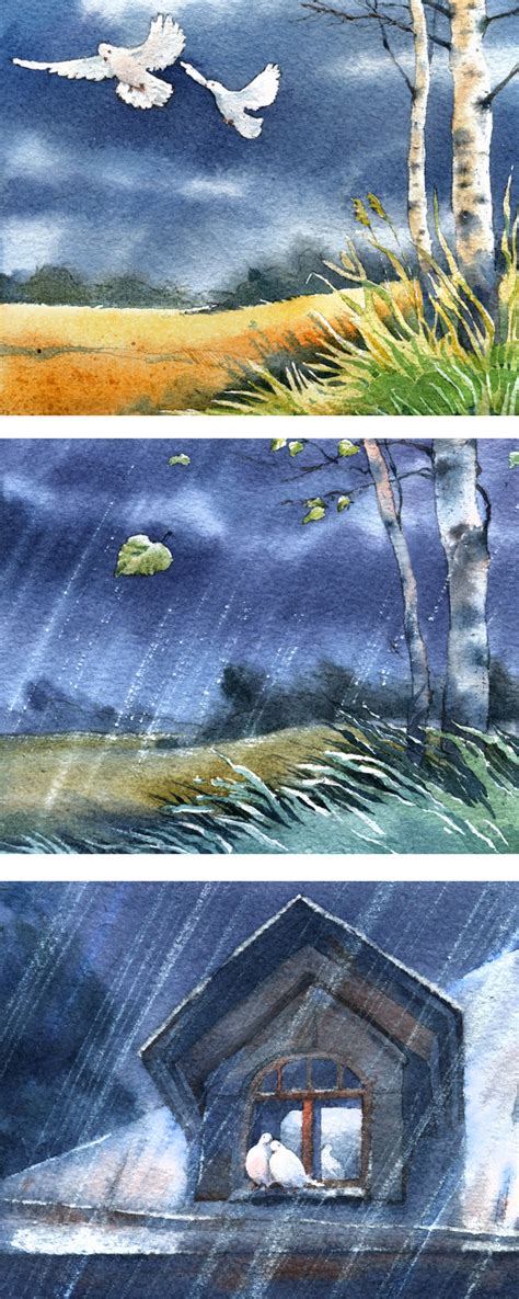 Иллюстрация ГОЛУБИ в стиле классика | Illustrators.ru