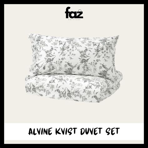 Ikea Alvine Kvist Duvet Set Shopee Malaysia