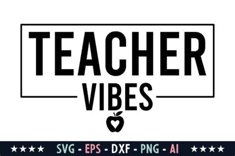Teacher Vibes Svg Graphic By Graphicsriver · Creative Fabrica