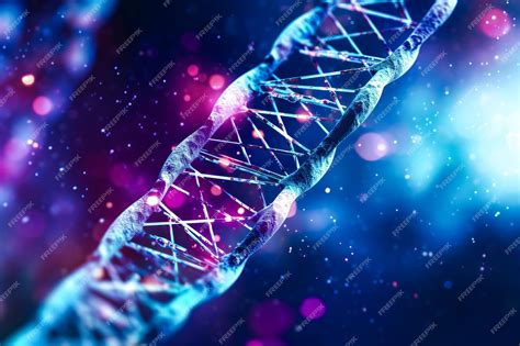 Premium Photo Dna Study Of Gene Structure Of Cell Dna Molecule