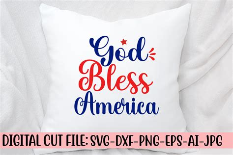 God Bless America Svg Cut File Buy T Shirt Designs