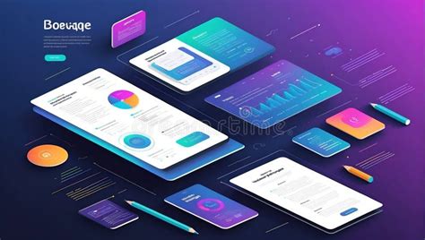 Versatile Gradient Ux Layout Ai Generate Stock Illustration Illustration Of Versatile Vector
