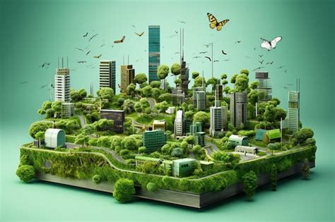 Premium Photo Urban Biodiversity Monitoring Systems Solid Color Background