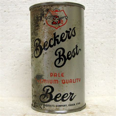 Beckers Best Beer Can Becker Products Ogden Ut Oi Irtp Flat Top 12 Oz