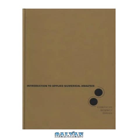 مقدمه ای بر تحلیل عددی کاربردی وبلاگ کتابخانه دیجیتال بلیان