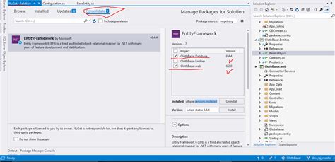 Enabling Code First Entity Framework Vs Web Express 2012