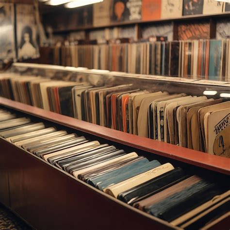 Premium Photo Vintage Vinyl Records In Store Jazz Revival