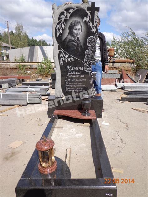 Памятник "Берёзка с сердцем и розами". Заказ под Фастов.