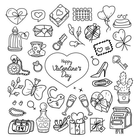 Premium Vector Set Of Colored Isolated Icons Valentines Day Vector