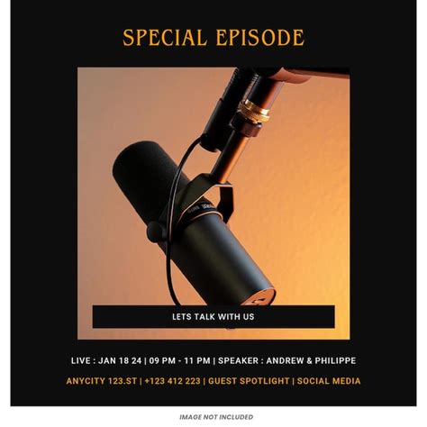 Premium Psd Podcast Instagram Post Template Psd Design