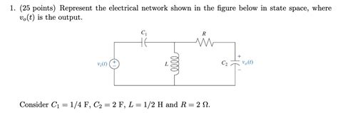 Solved 25 ﻿points ﻿represent The Electrical Network Shown