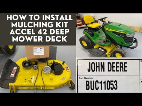 Install Mulching Kit On John Deere Z E
