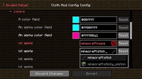 Cloth Config Api Mod Latest Version For Minecraft