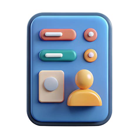 Elegant Abstract Mobile App Interface With User Icons Genuine 59925775 Png