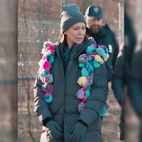 Elsbeth 2025 Carrie Preston Gray Puffer Jacket Howard Jacket