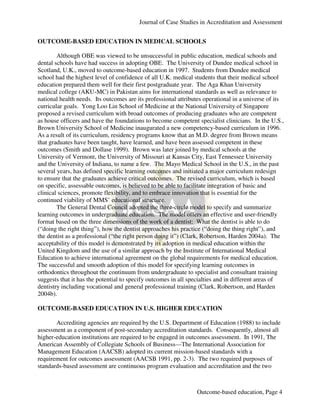 Outcome Based Education And Student Learning In Managerial Pdf