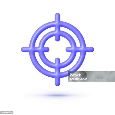 Target Bidik Ikon Realistis Dengan Latar Belakang Putih Pencapaian Target Bisnis Konsep Tujuan