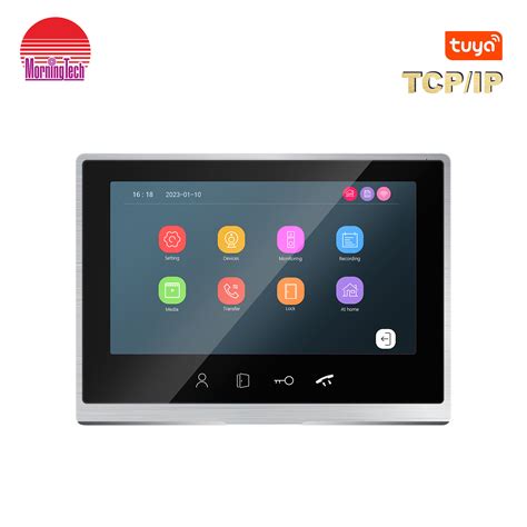 TCP IP Video Door Phone Intercom System Inch Sensor Button