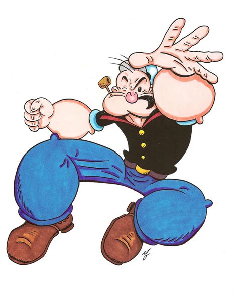 Popeye In Action By Zombiegoon On Deviantart