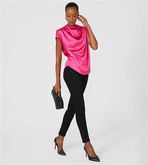 Buy Principles Satin Cowl Neck Top In Pink 6thstreet Bahrain