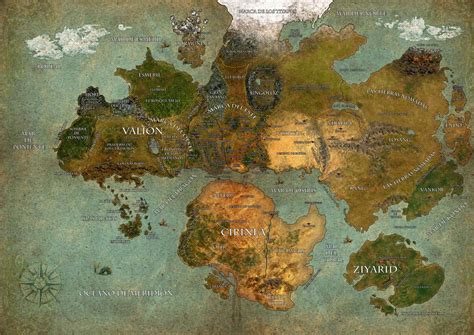 Worldsnest Mapa De Fantasia Arte De Criaturas Miticas