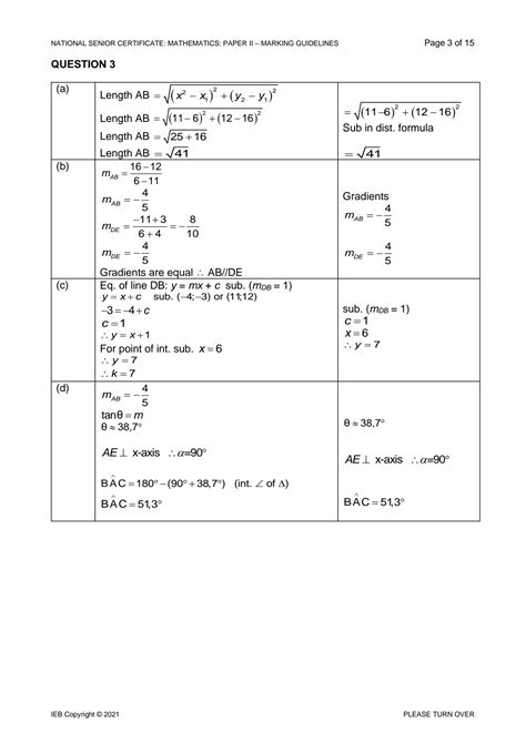 Solution Past Exam Papers Mathematics Ieb Nsc Grade 12 Past Exam