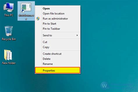 How To Create Shutdown Shortcut Button In Windows 8and81