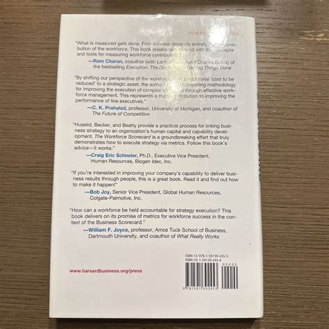 The Workforce Scorecard By Mark A Huselid Brian E Becker Richard W
