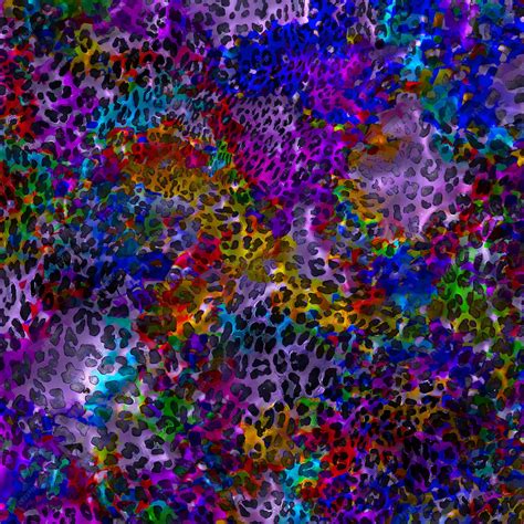 Premium Photo Colorful Leopard Texture Background
