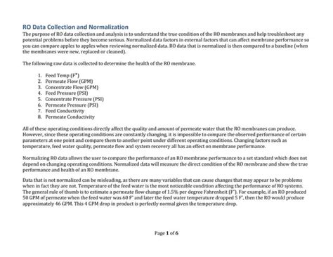 Ro Normalization And Trending1 Pdf Agriculture Industries