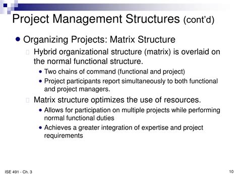 PPT Project Management Structures PowerPoint Presentation Free Download ID