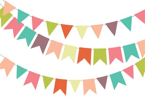 Fondo de fiesta con banderas ilustración vectorial Vector en Vecteezy