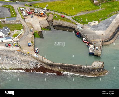 Aerial View Port Of Liscannor Liscannor Bay Liscannor County Clare